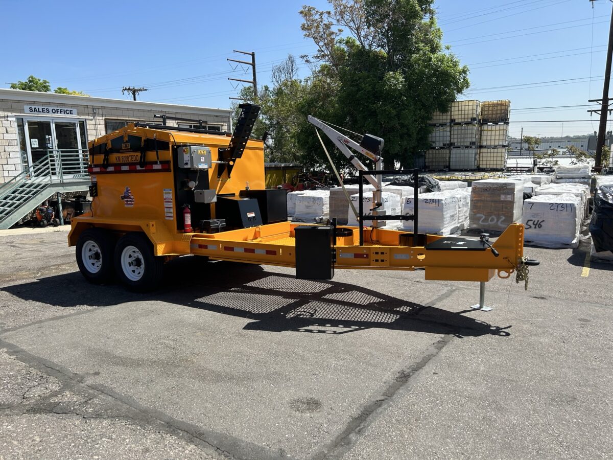 NEW 2024 KM 8000T 4 Ton Asphalt Hotbox Trailer Reclaimer